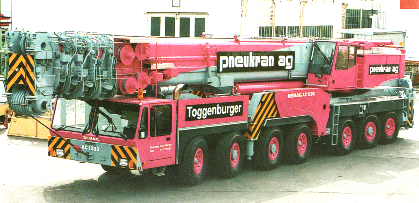 Kranbild Toggenburger Demag AC 1200 Pinky - Autokran-Portal - Autokran ...