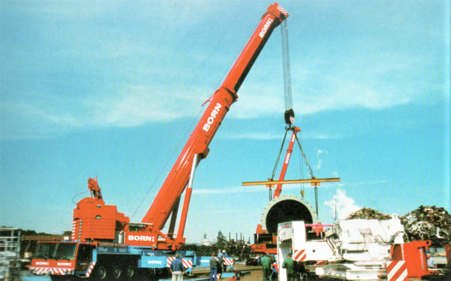 Kranbild Born Saarbrücken Liebherr LTM 1500/Gottwald AK210-AK 160/Krupp ...